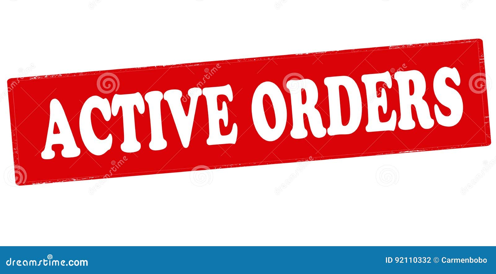 Active orders stock illustration. Illustration of sign - 92110332
