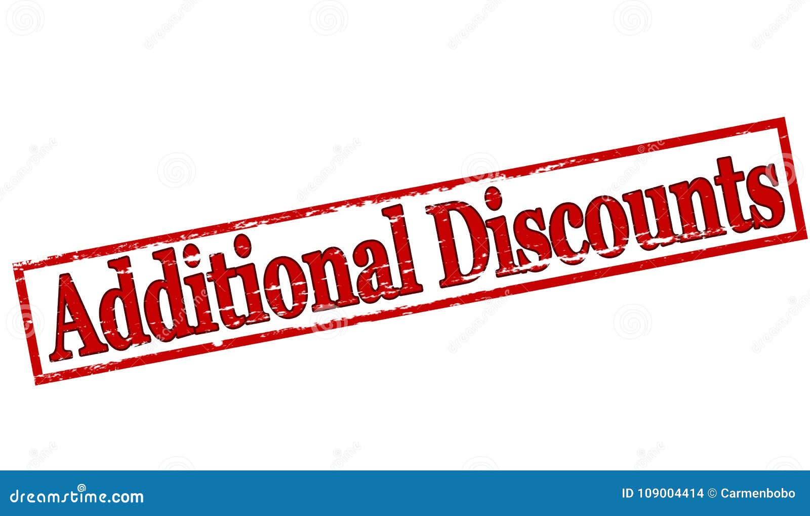 Additional discounts stock illustration. Illustration of abatement ...