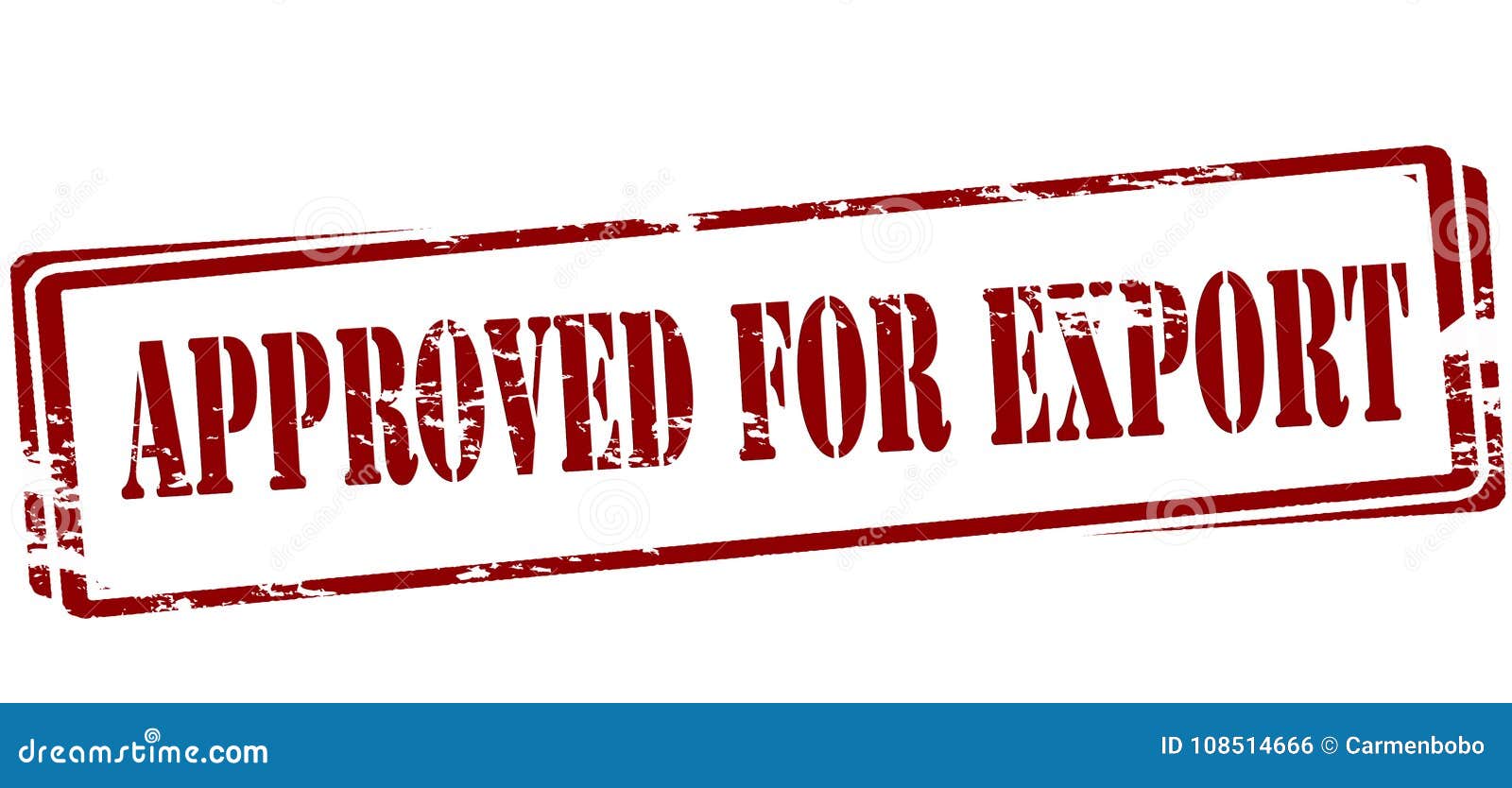 Approved for export stock illustration. Illustration of miscellaneous ...