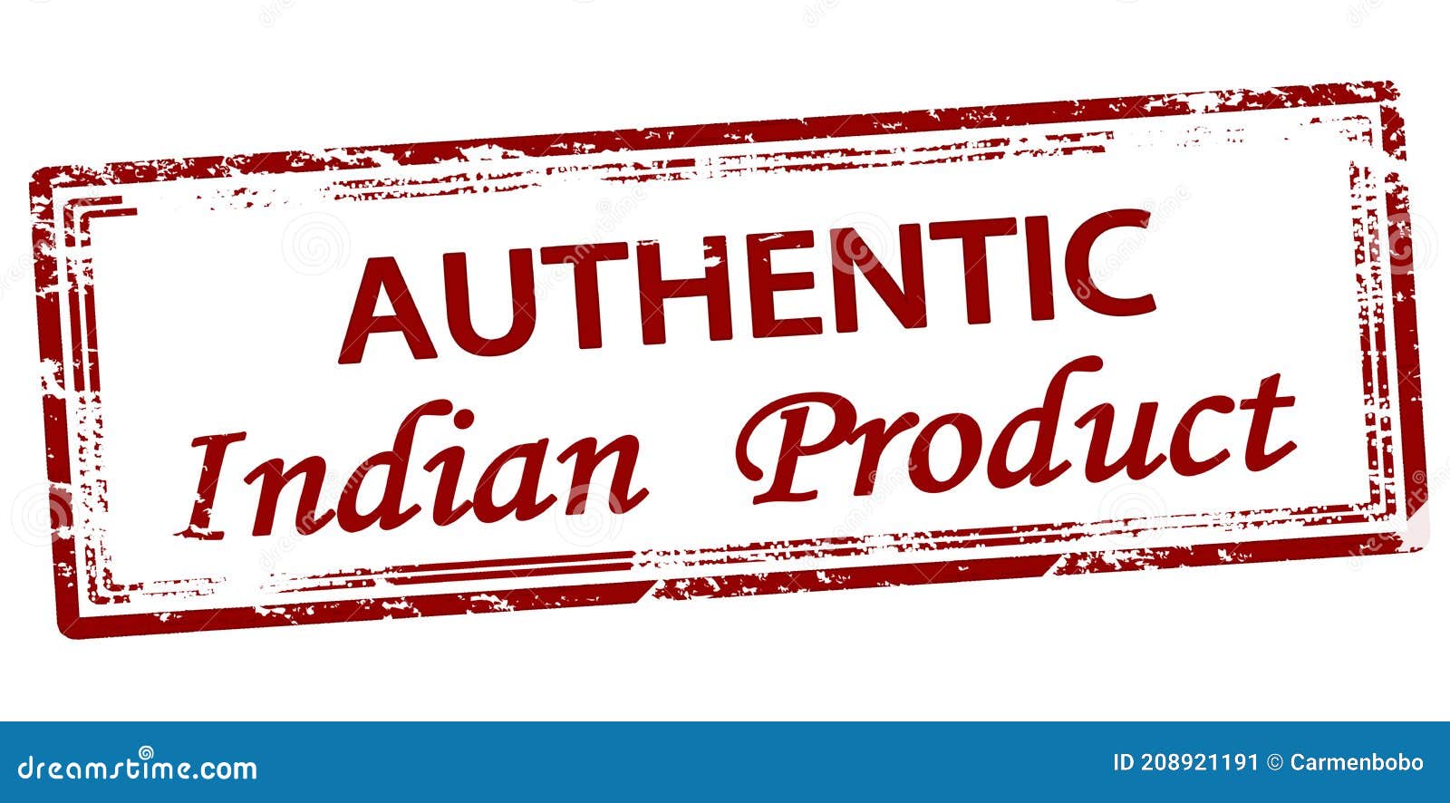 Stamp with Text Authentic Indian Product Stock Vector - Illustration of ...