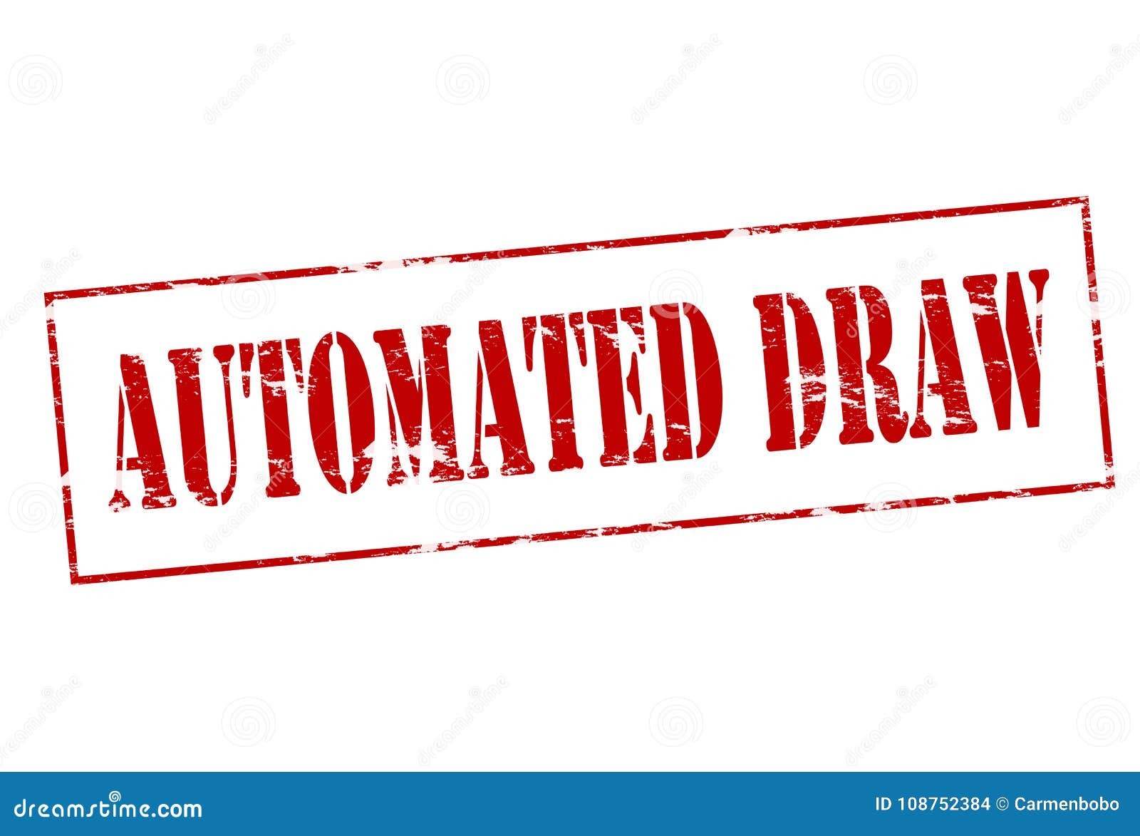 Automated draw stock illustration. Illustration of sign - 108752384