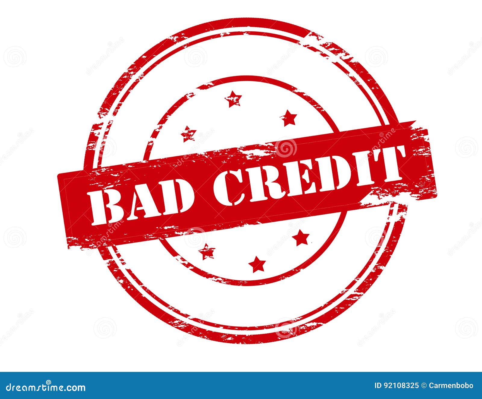 Bad credit stock illustration. Illustration of stupid - 92108325