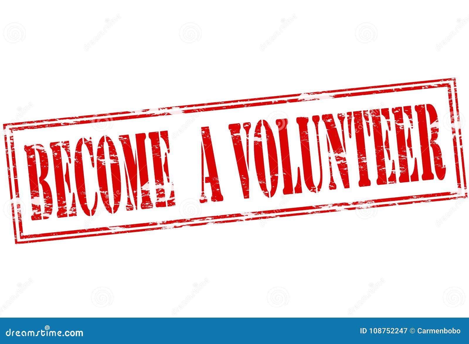 Become a volunteer stock illustration. Illustration of rectangular ...