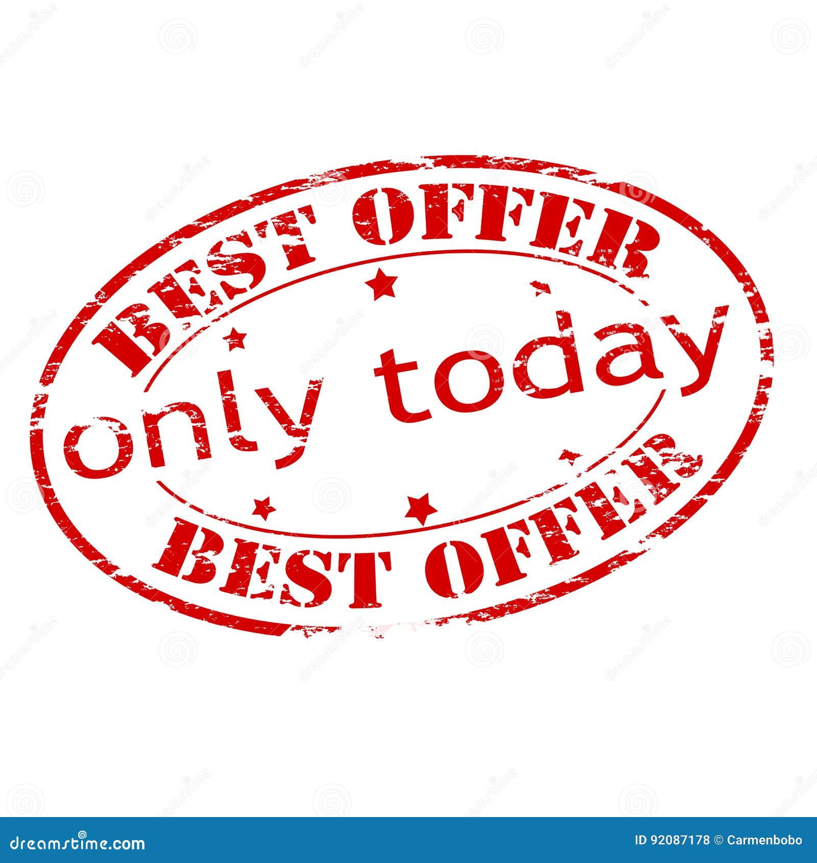 Best offer only today stock illustration. Illustration of proposal ...