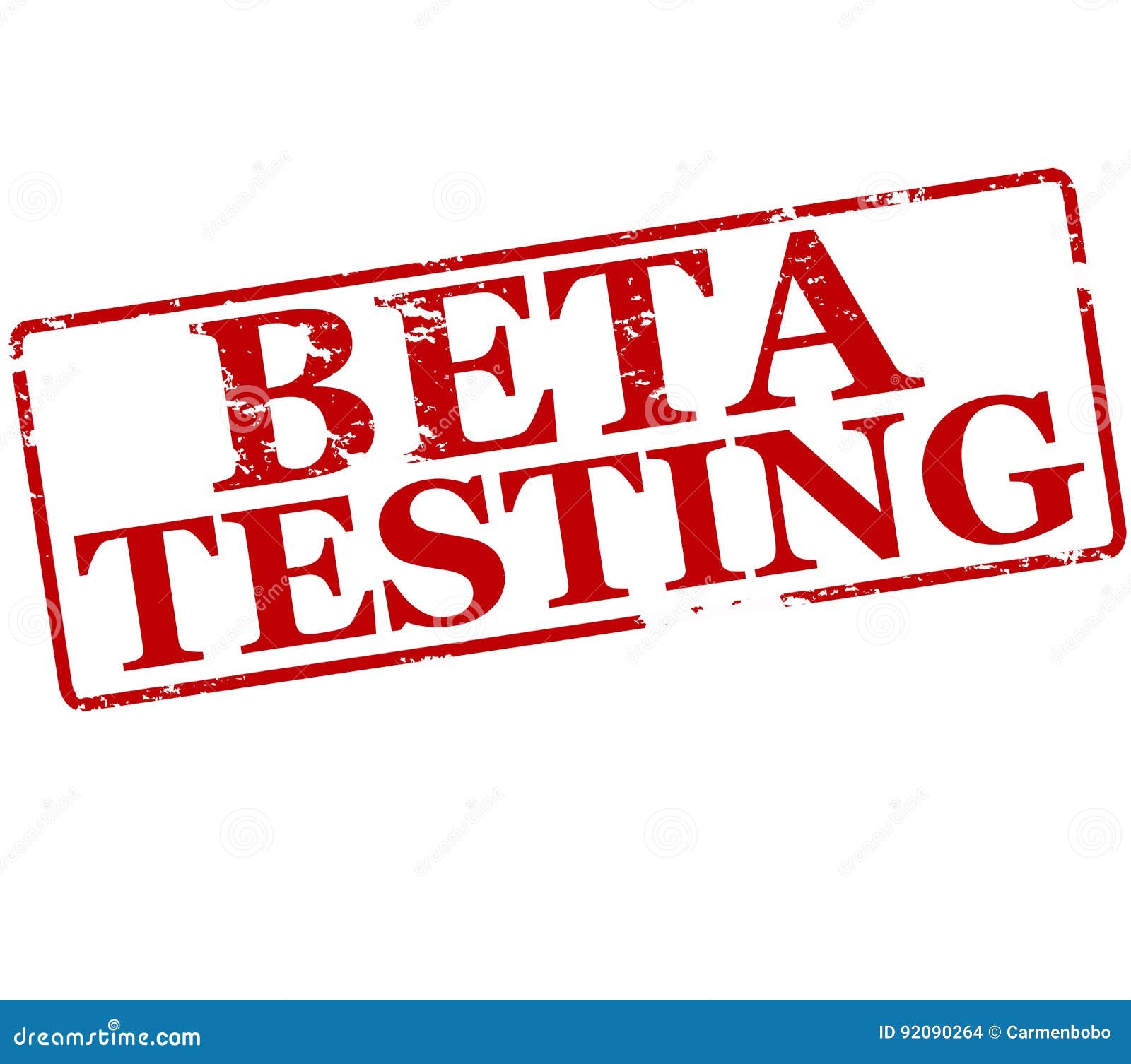 Beta testing stock illustration. Illustration of text - 92090264