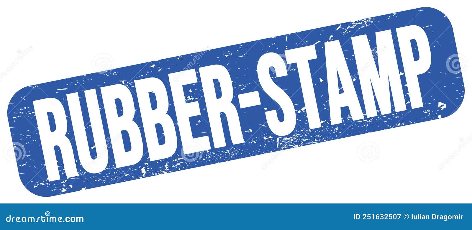 RUBBER-STAMP Text on Blue Grungy Stamp Sign Stock Illustration ...