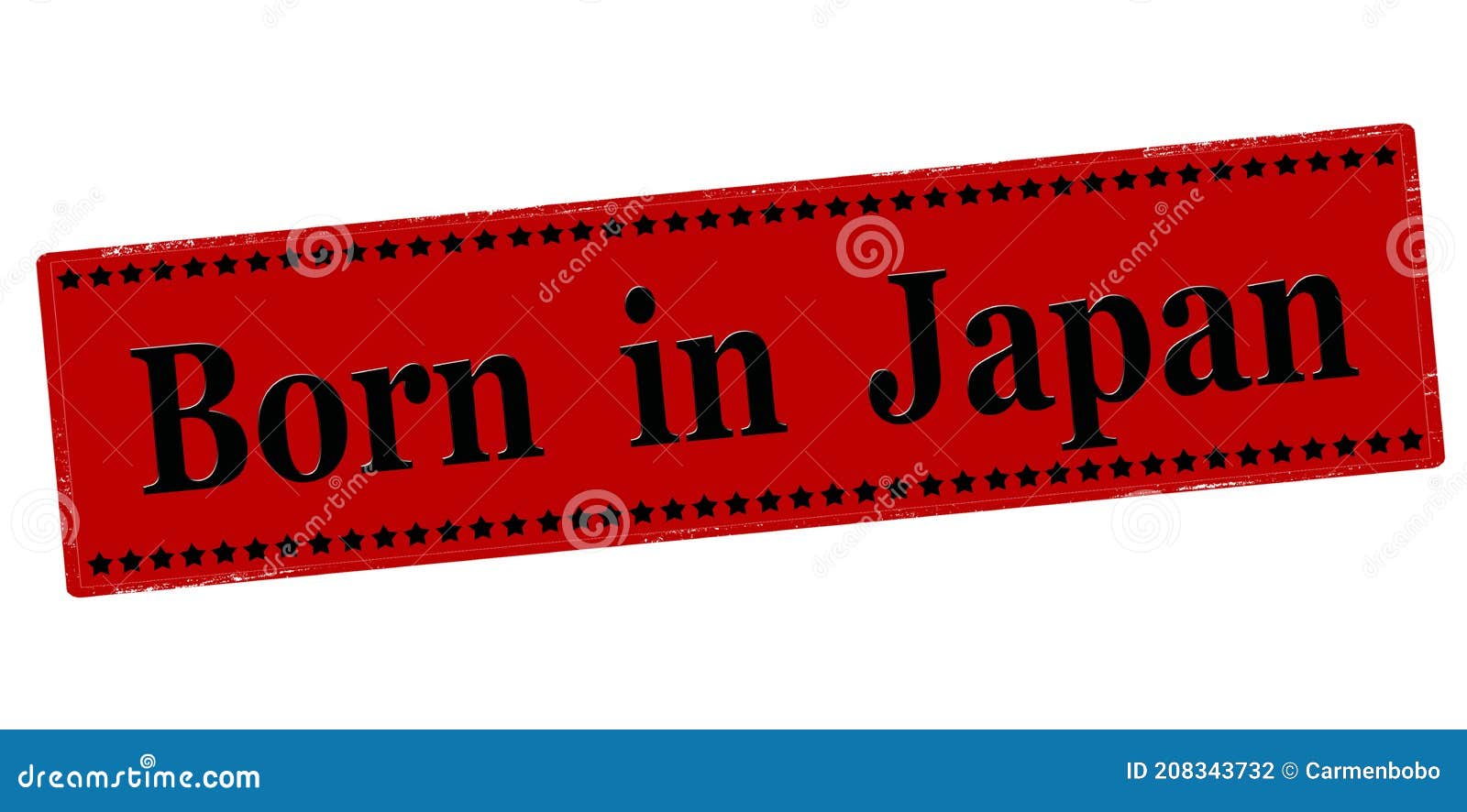 Stamp with Text Born in Japan Stock Illustration - Illustration of ...
