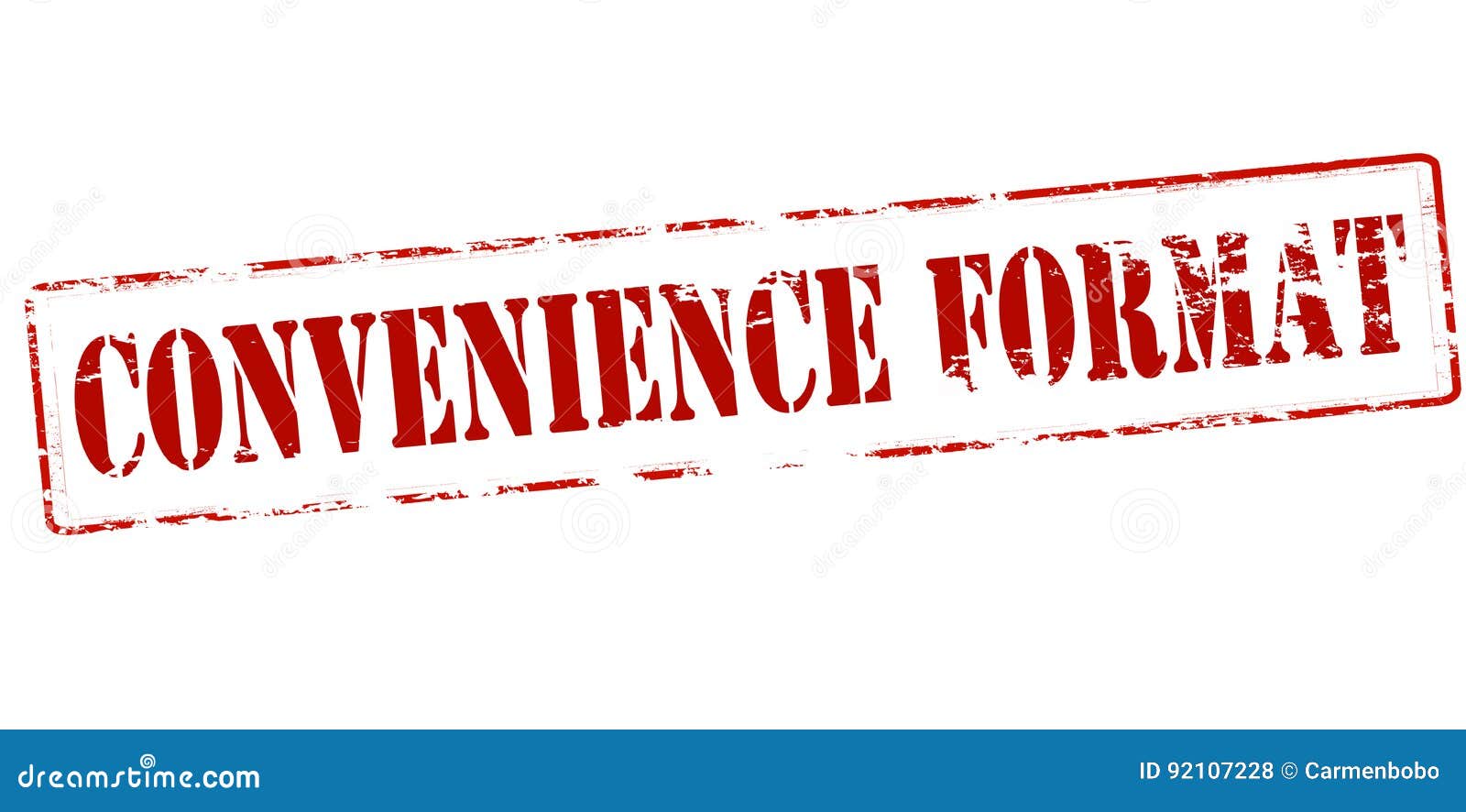 Convenience format stock illustration. Illustration of text - 92107228