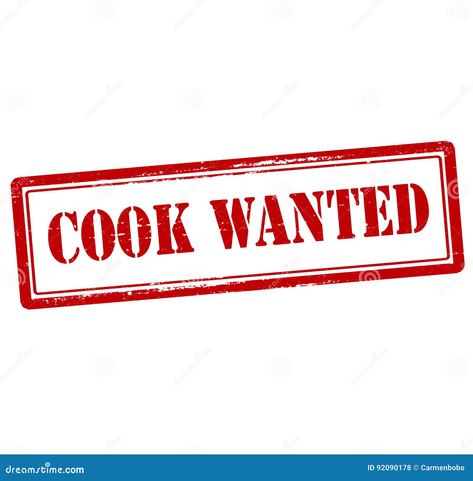 Cook wanted stock illustration. Illustration of concept - 92090178