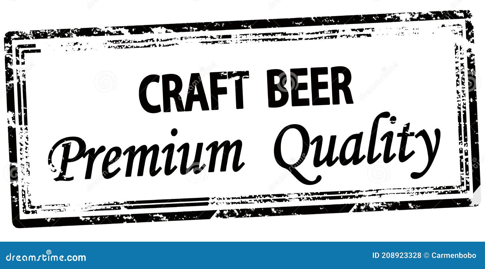 Stamp with text Craft beer stock vector. Illustration of feature ...
