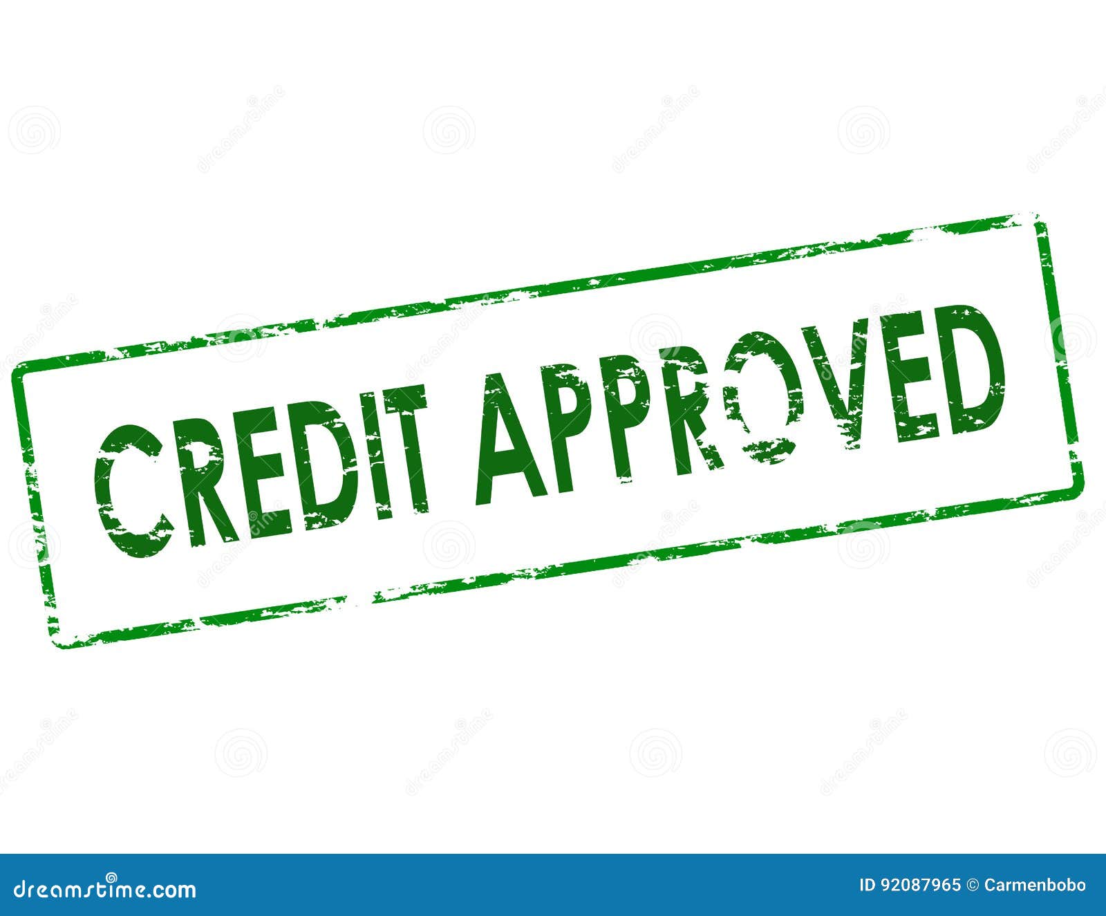 Credit approved stock illustration. Illustration of concept - 92087965