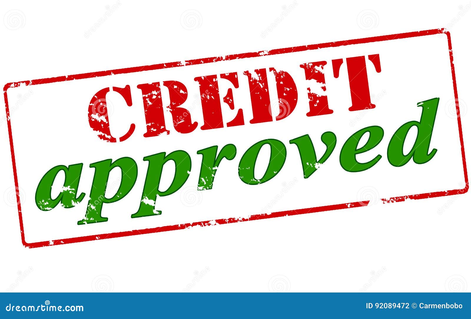 Credit approved stock illustration. Illustration of grunge - 92089472