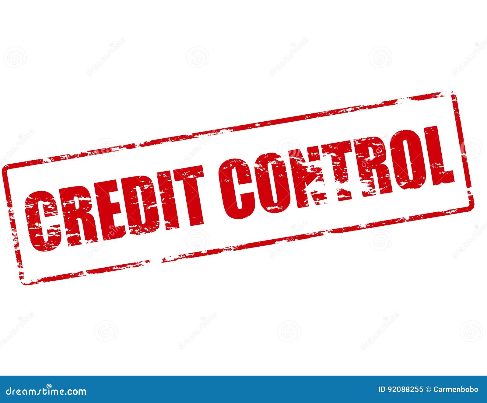 Credit control stock illustration. Illustration of text - 92088255