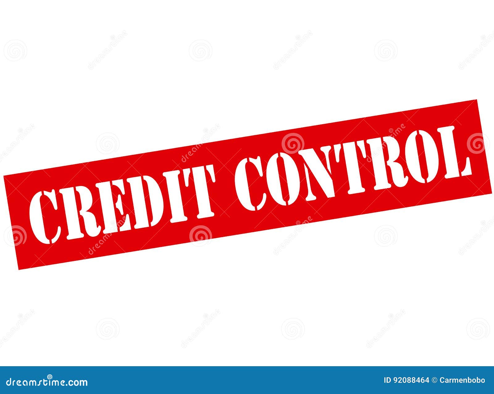 Credit control stock illustration. Illustration of credit - 92088464