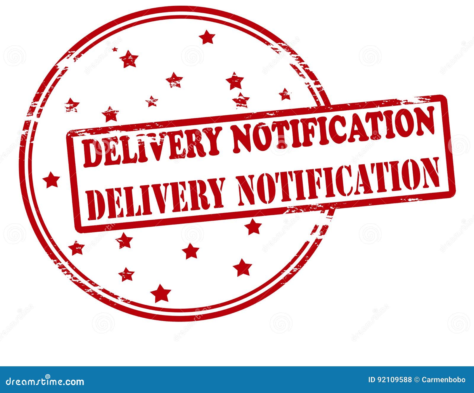 Delivery notification stock illustration. Illustration of rectangular ...