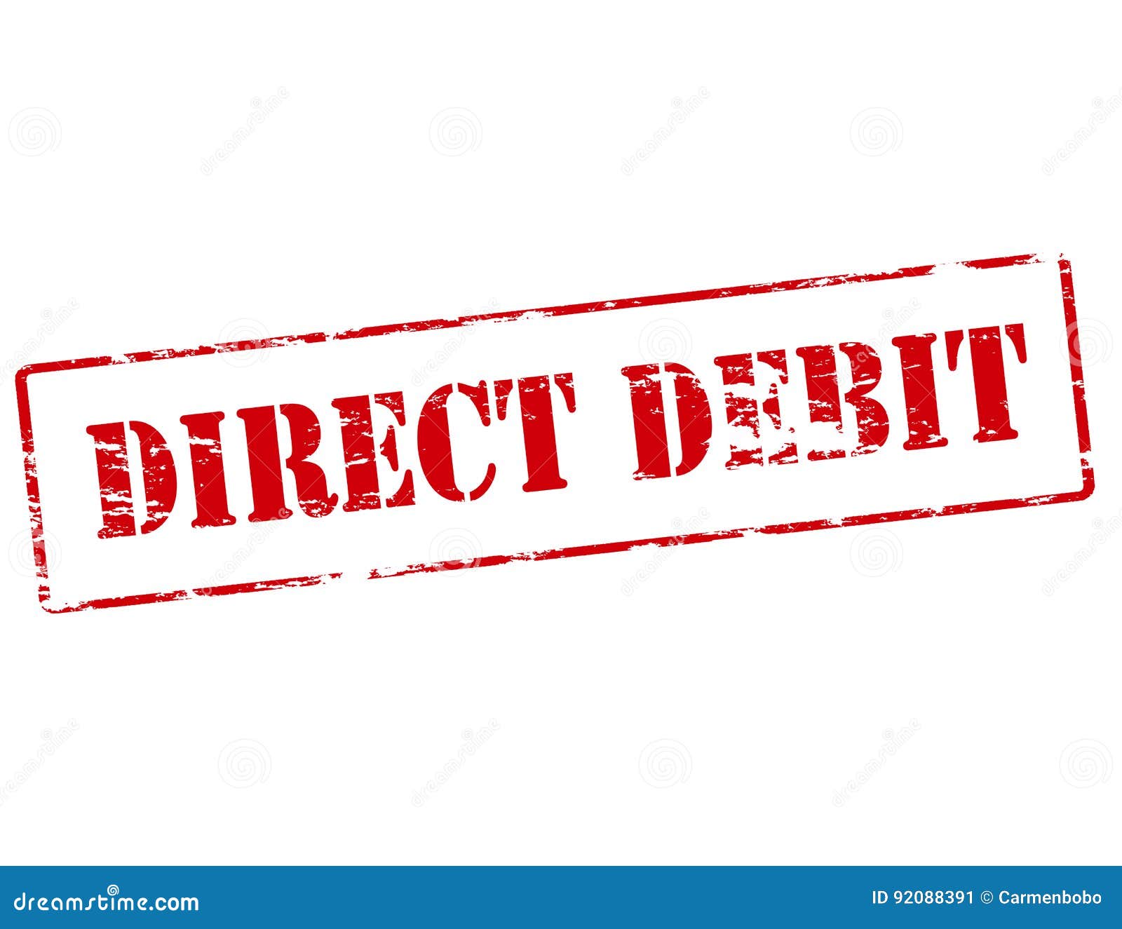Direct debit stock illustration. Illustration of concept - 92088391