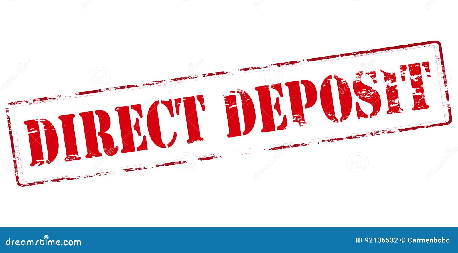 Direct deposit stock illustration. Illustration of scum - 92106532