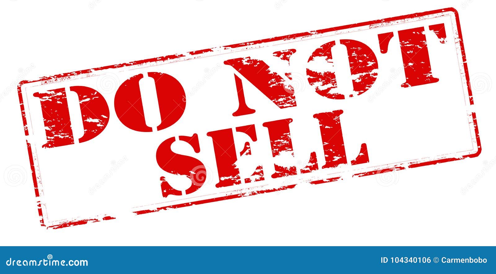 Do not sell stock vector. Illustration of miscellaneous - 104340106