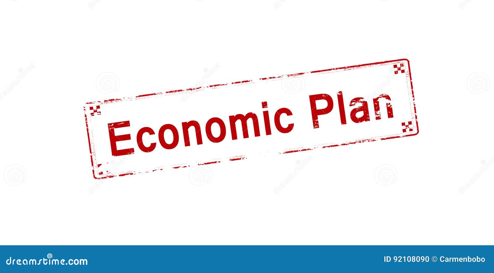 Economic Plan Rubber Stamp Stock Image | CartoonDealer.com #85853623