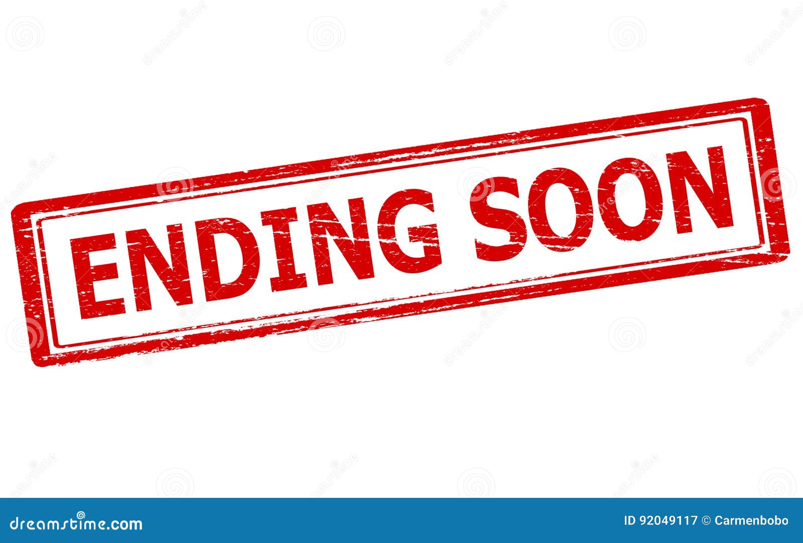 Ending soon stock illustration. Illustration of finish - 92049117