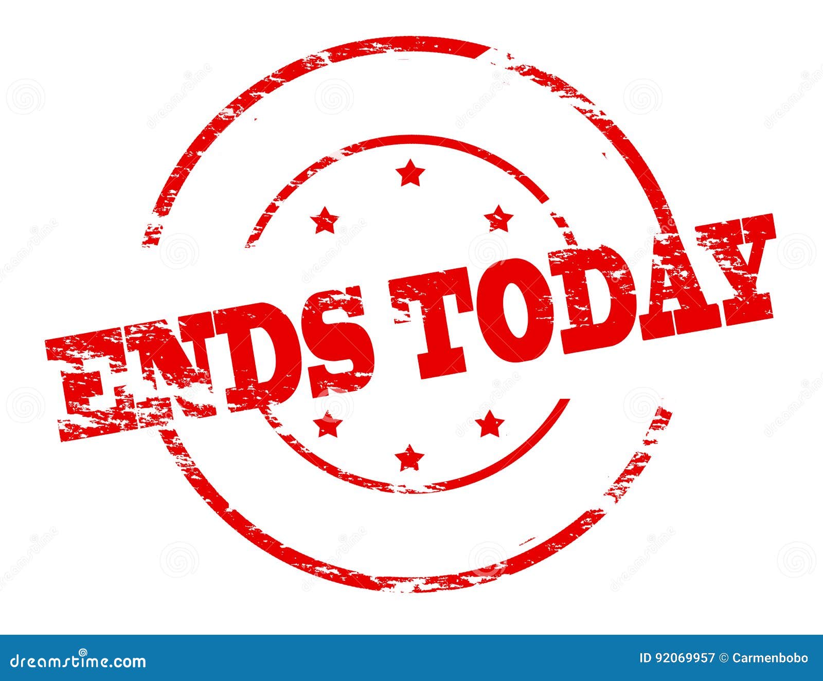 Ends today stock illustration. Illustration of today - 92069957