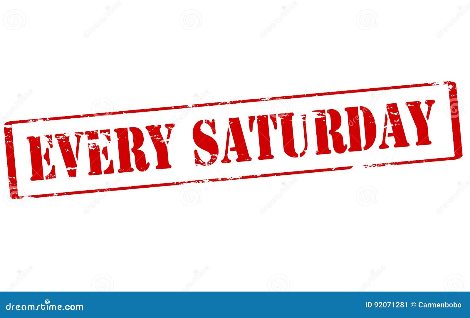 Every Saturday stock illustration. Illustration of concept - 92071281