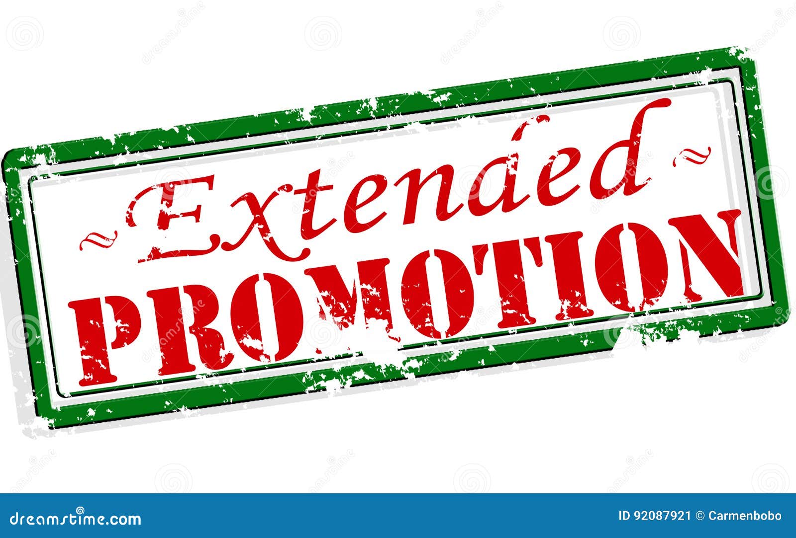 Extended promotion stock illustration. Illustration of accession - 92087921