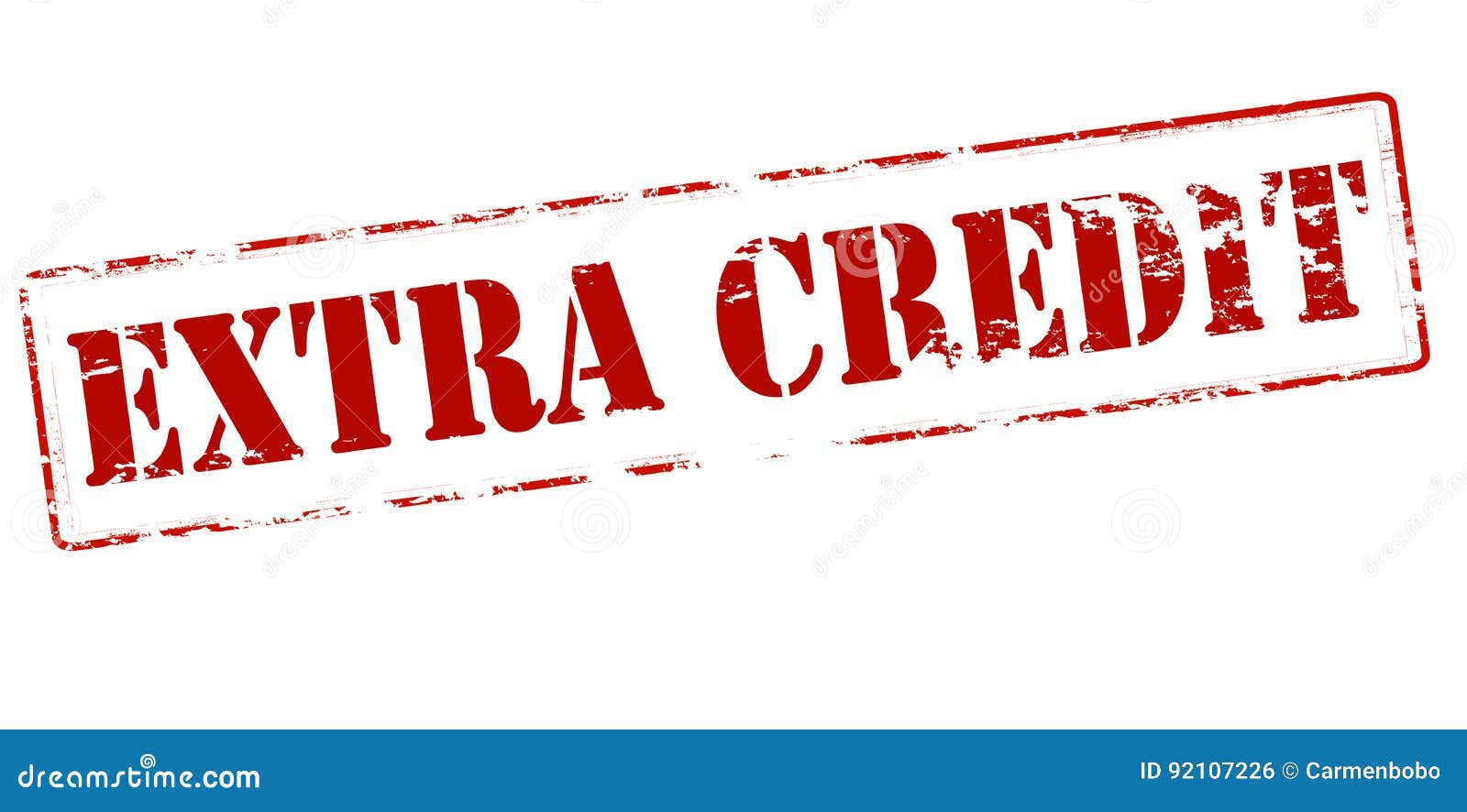 Extra credit stock illustration. Illustration of accommodation - 92107226