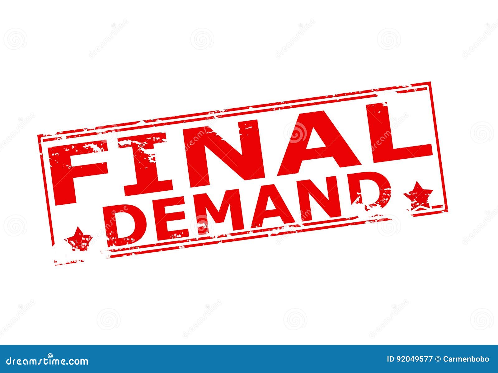 Final demand stock illustration. Illustration of suit - 92049577