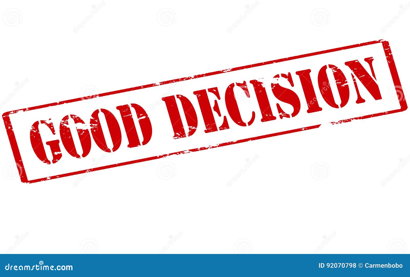 Good decision stock illustration. Illustration of kindly - 92070798