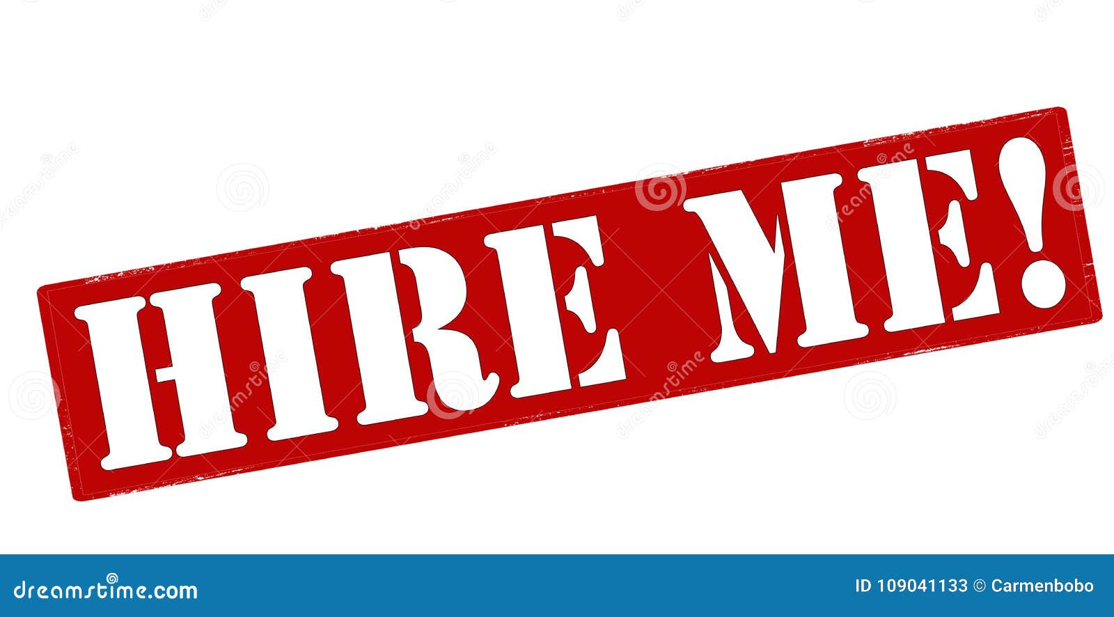 Hire me stock illustration. Illustration of engage, sign - 109041133