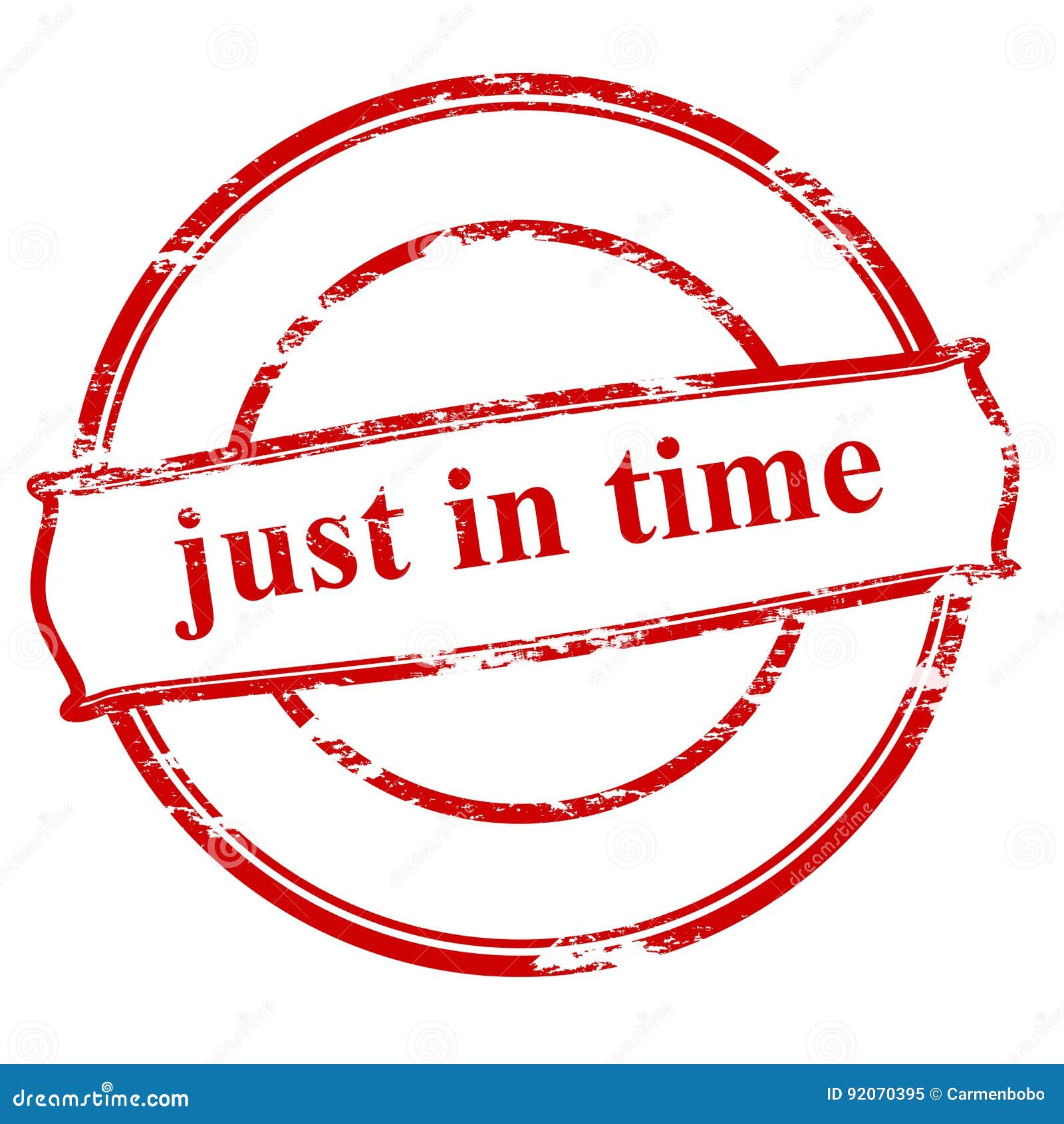 Just in time stock illustration. Illustration of rubber - 92070395