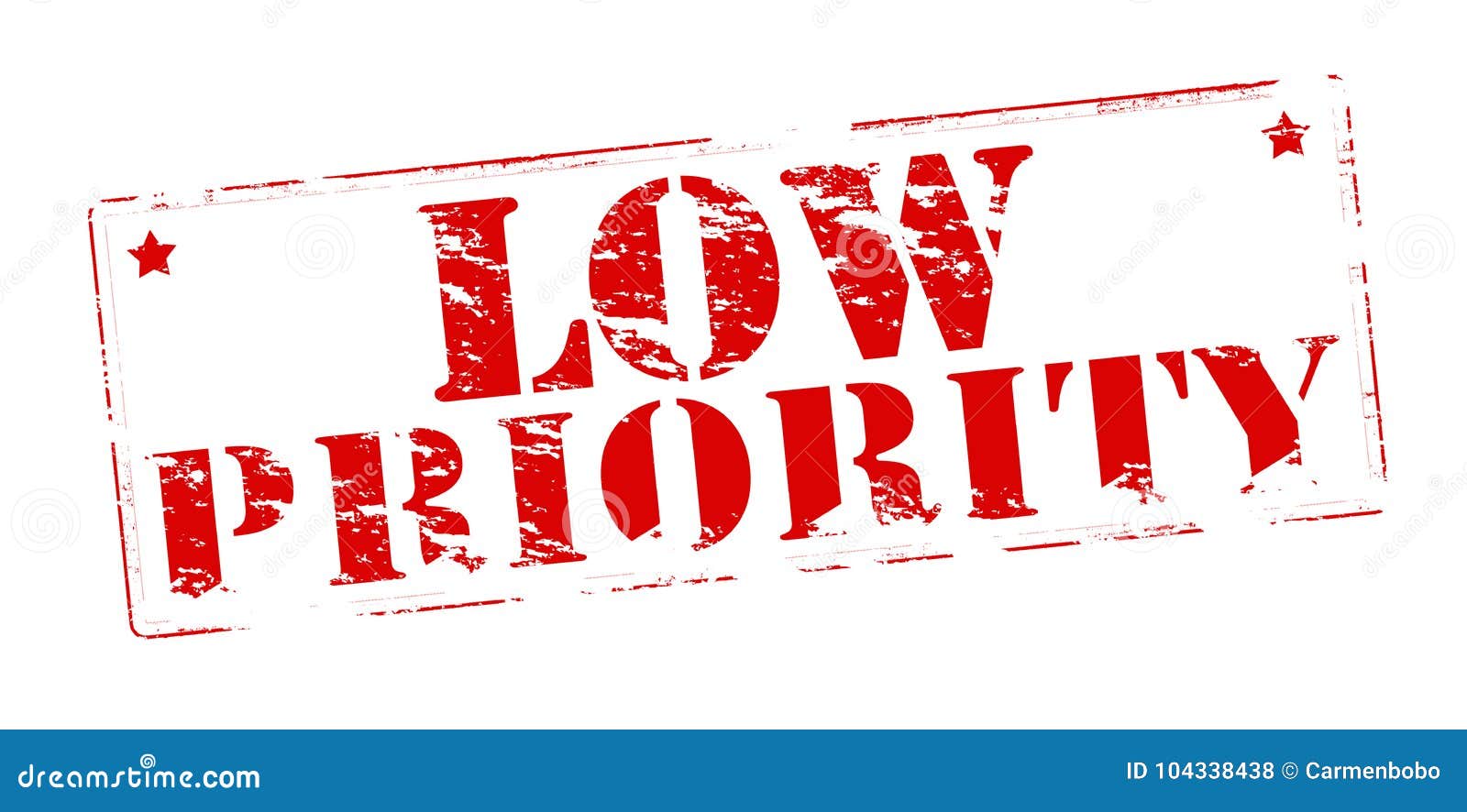 Low priority stock photo. Image of grunge, precedence - 104338438