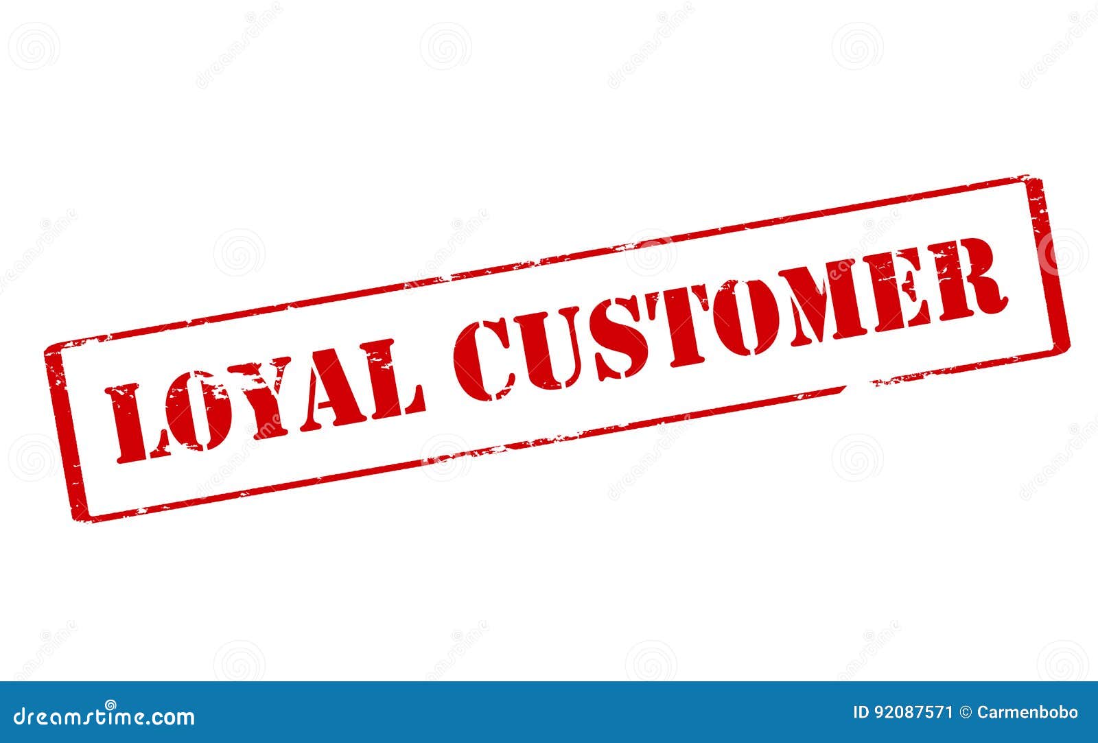 Loyal Customer Rubber Stamp Cartoon Vector | CartoonDealer.com #127657943