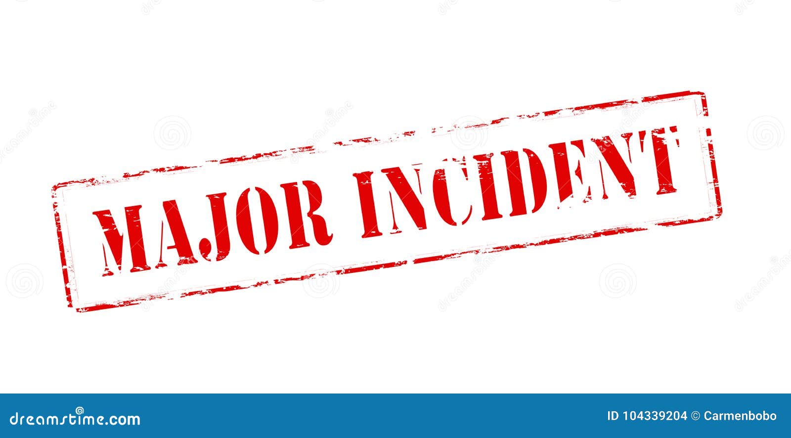 Major Incident Red Stamp Stock Photo | CartoonDealer.com #96768606