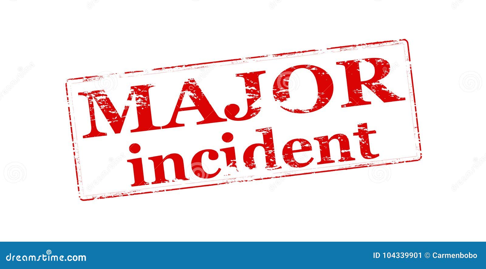 Major Incident Red Stamp Stock Photo | CartoonDealer.com #96768606