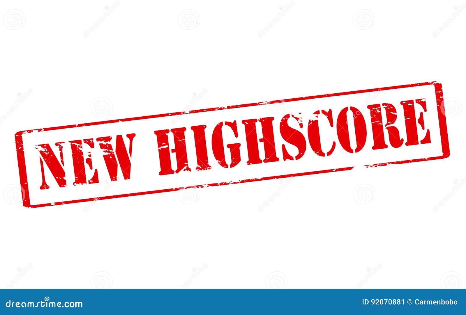 New highscore stock illustration. Illustration of built - 92070881