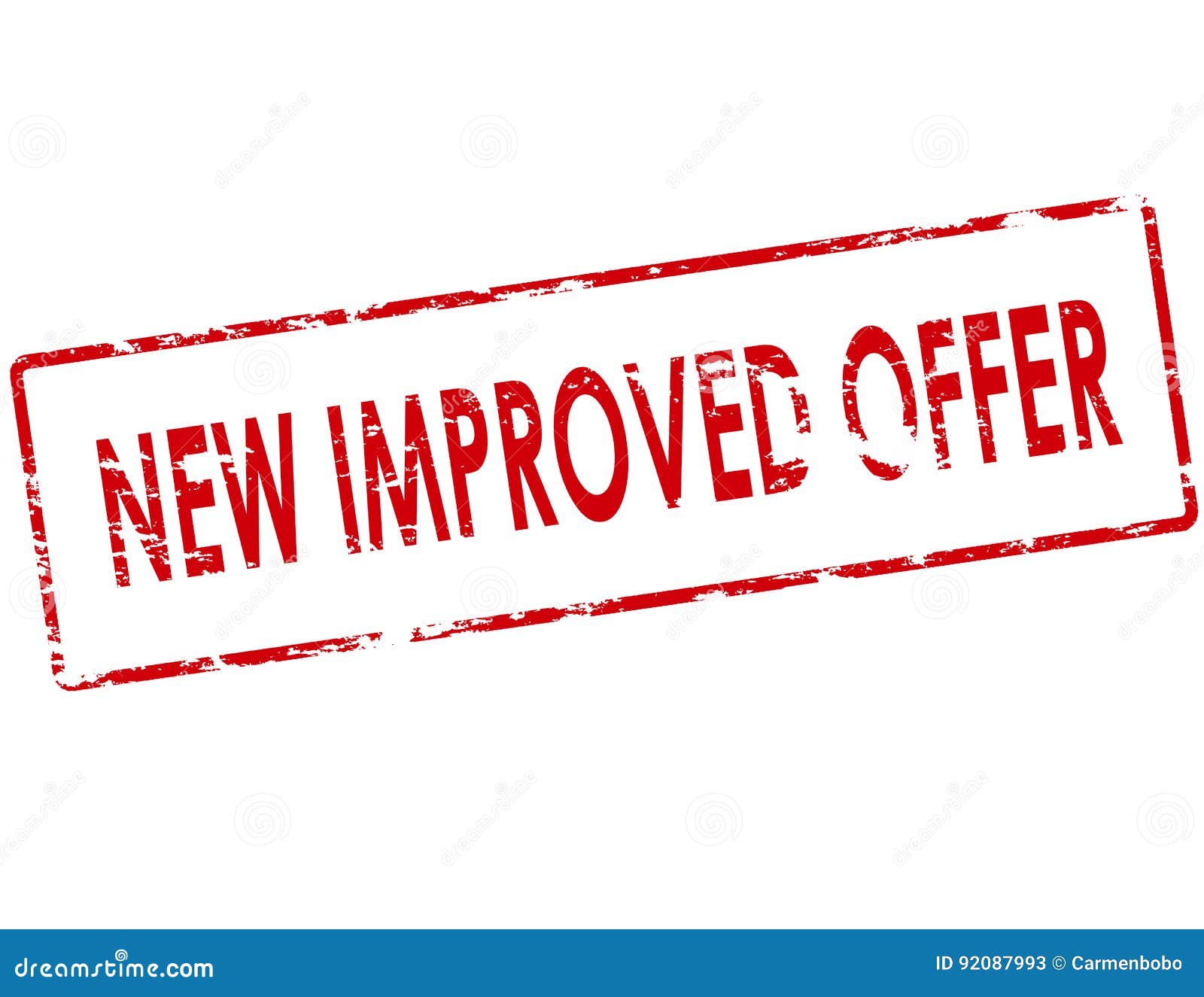 New improved offer stock illustration. Illustration of supply - 92087993