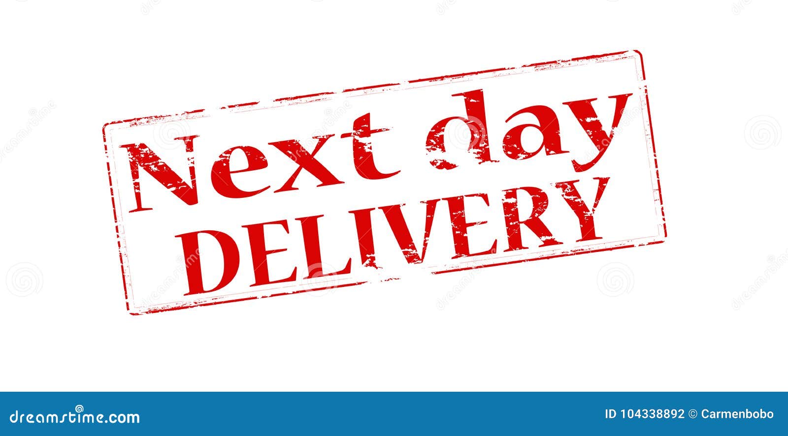 Next day delivery stock illustration. Illustration of rendition - 104338892