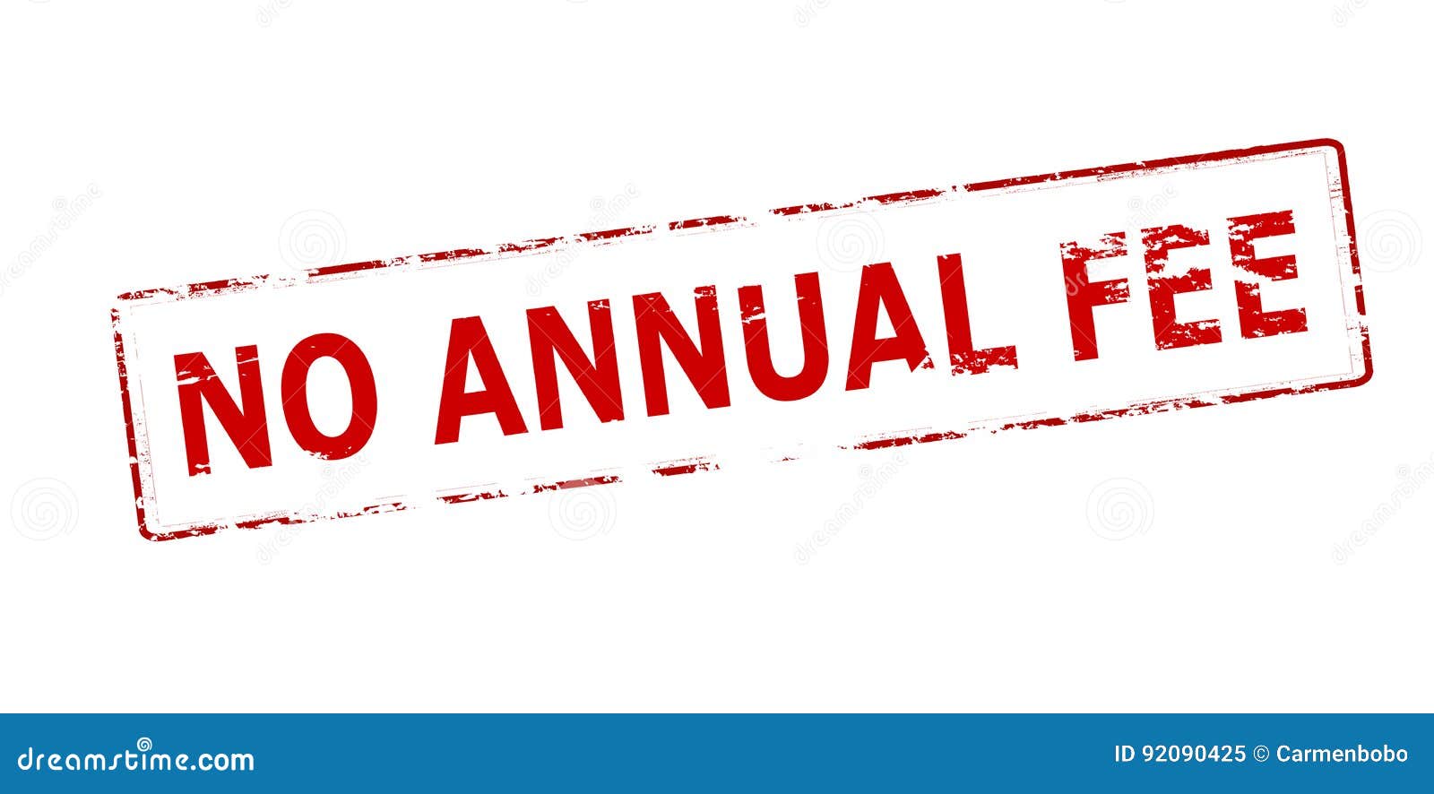 No annual fee stock illustration. Illustration of nope - 92090425