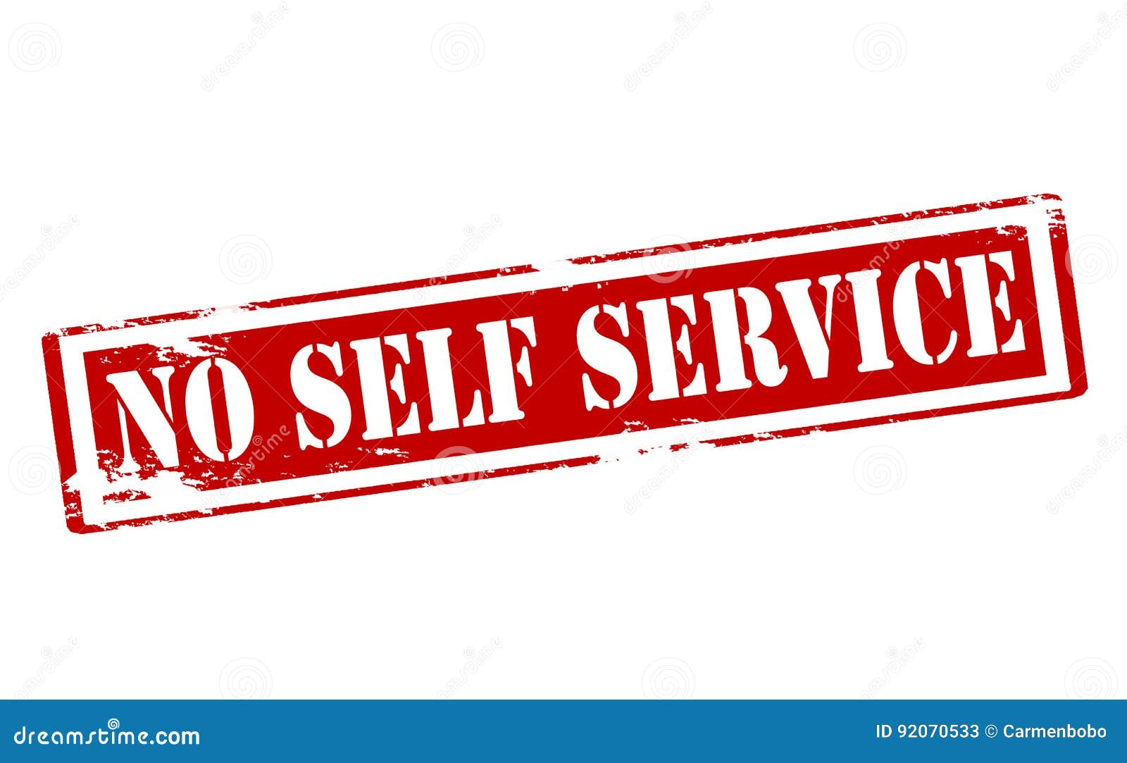 No self service stock illustration. Illustration of service - 92070533