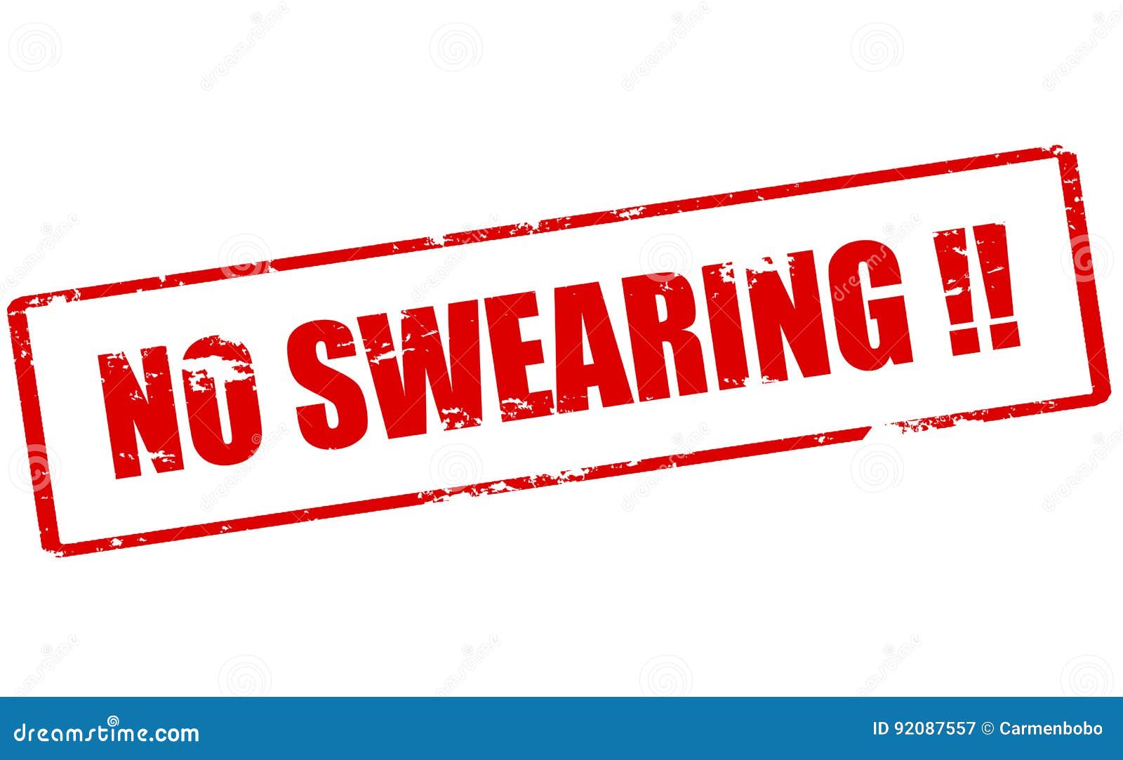 No swearing stock illustration. Illustration of concept - 92087557