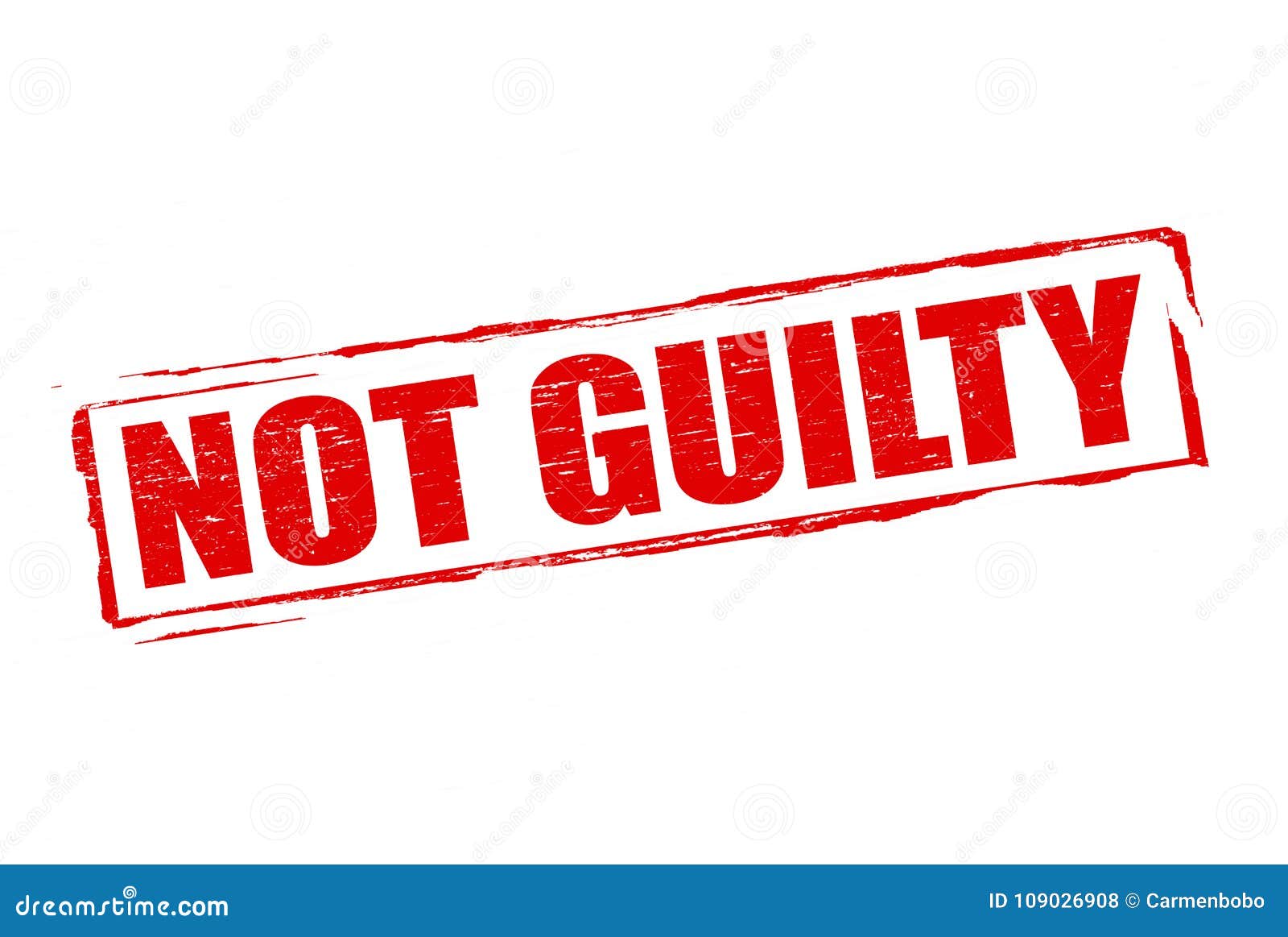 Not guilty stock illustration. Illustration of symbol - 109026908