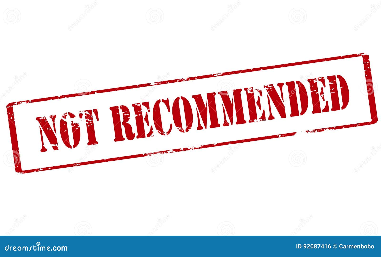 Not recommended stock illustration. Illustration of nope - 92087416