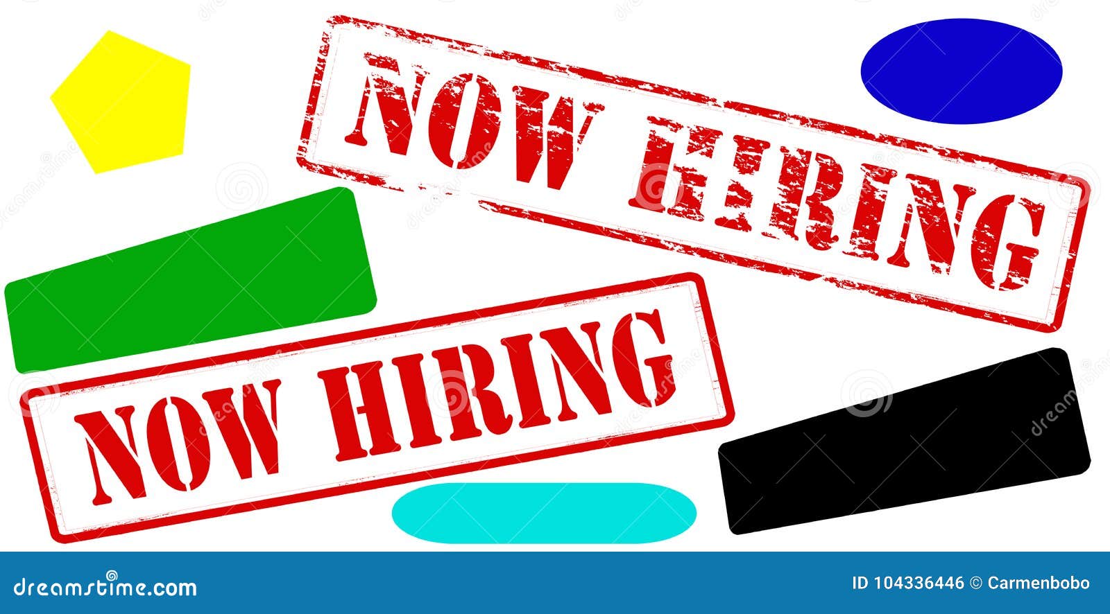 Now hiring stock illustration. Illustration of green - 104336446