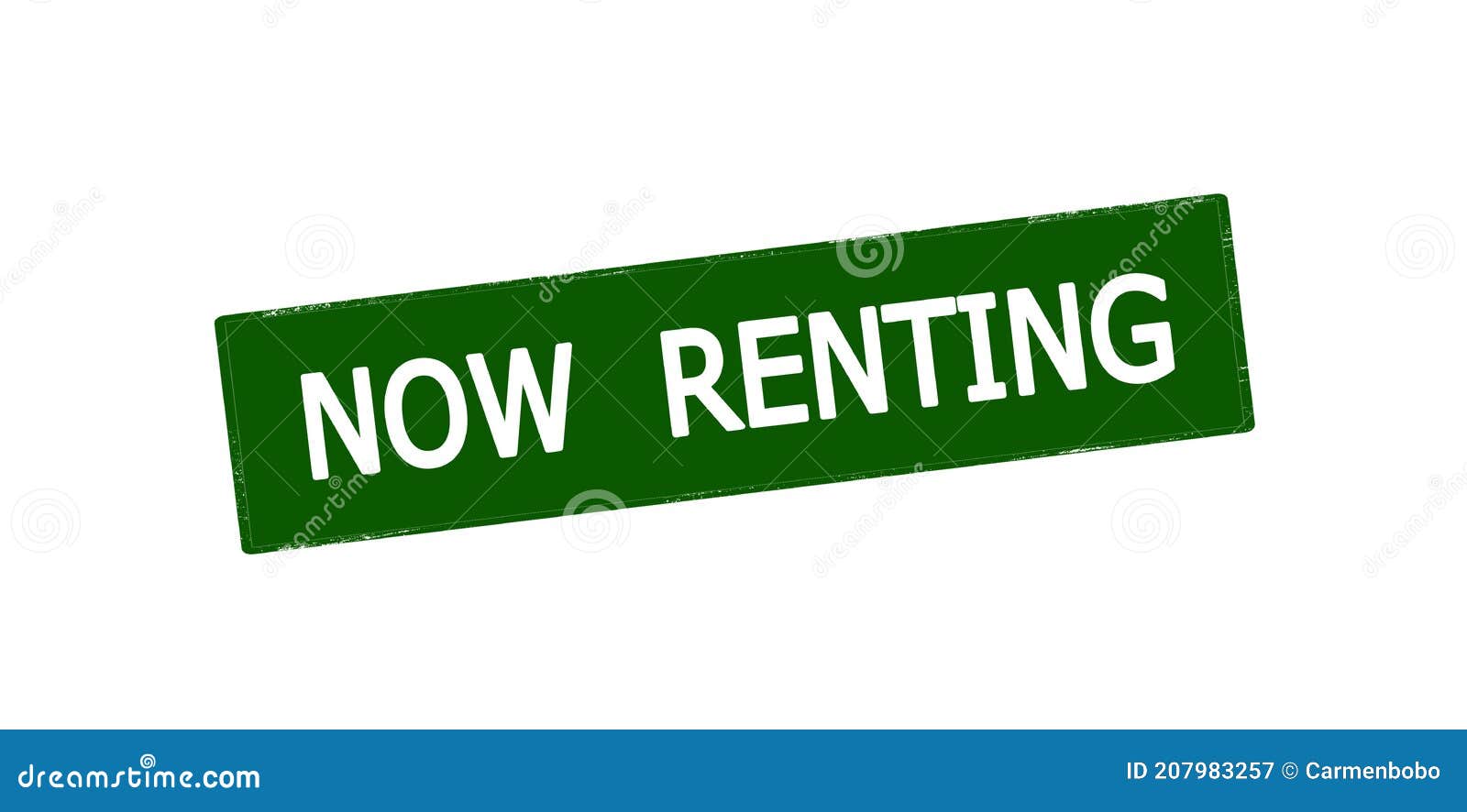 Stamp with Text Now Renting Stock Illustration - Illustration of ...
