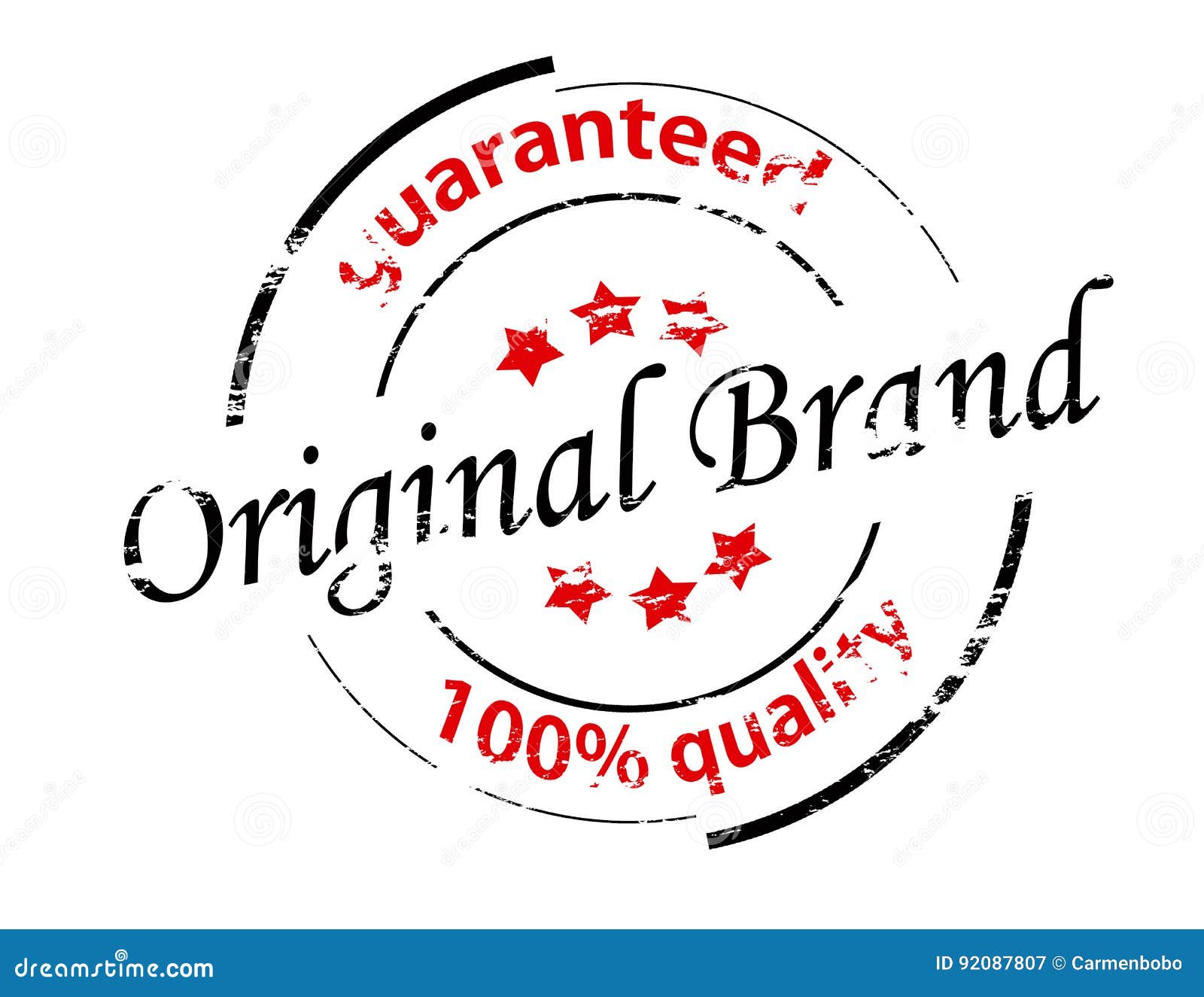 Original brand stock illustration. Illustration of genuine - 92087807
