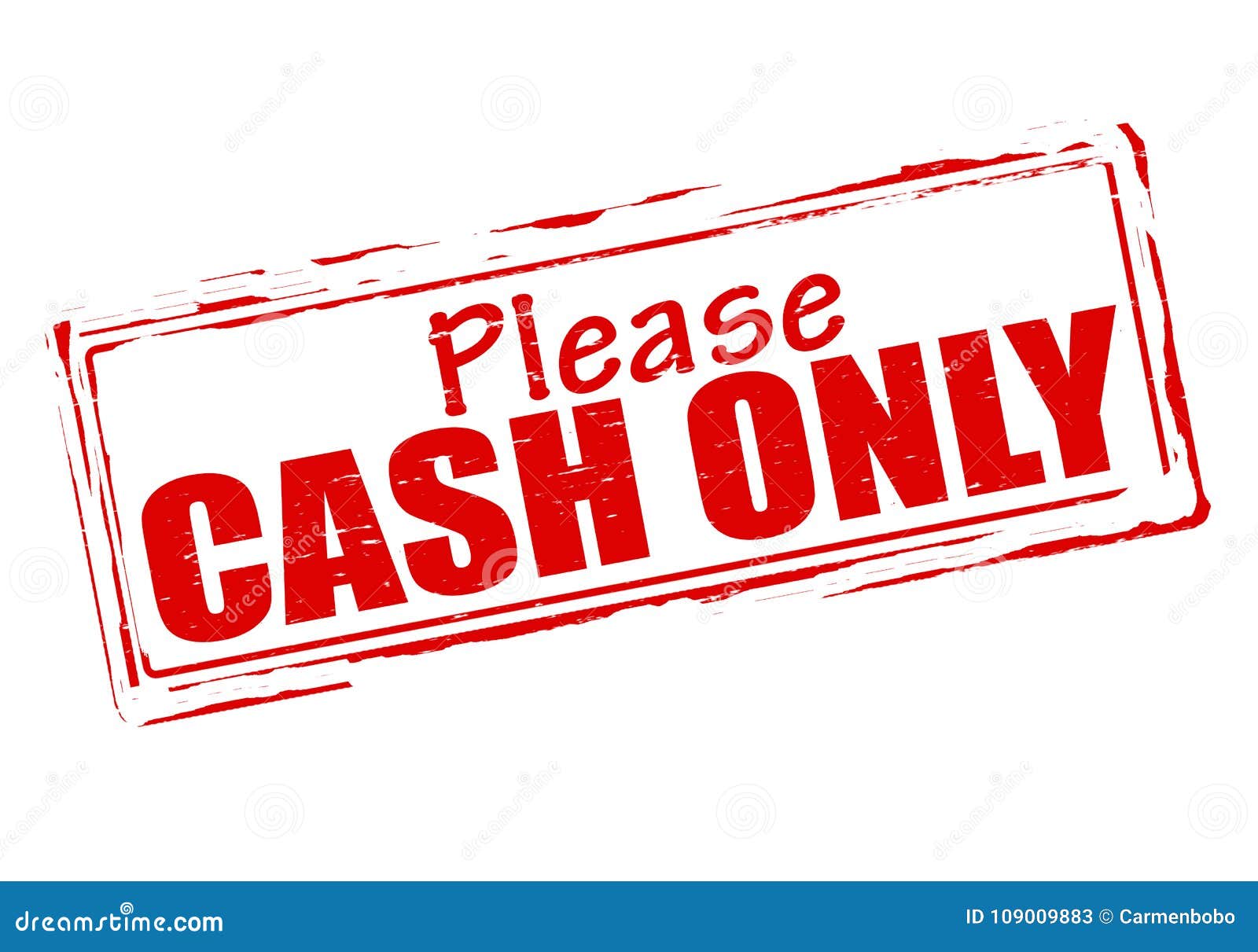 Please cash only stock illustration. Illustration of concept - 109009883