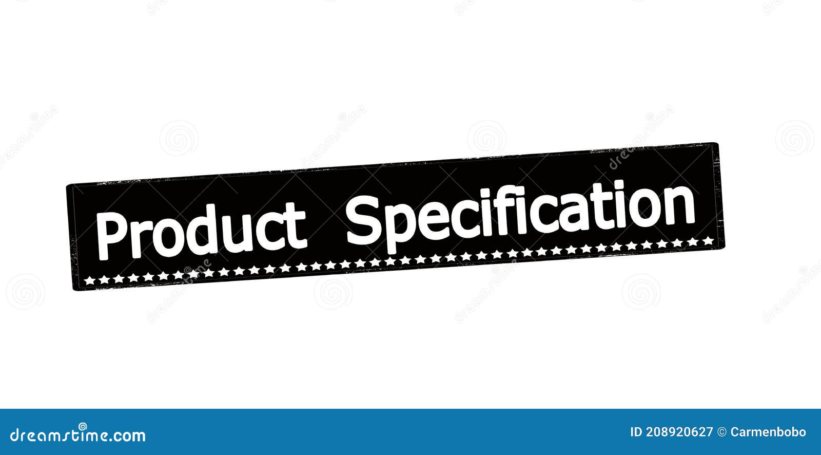 Stamp with Text Product Specification Stock Illustration - Illustration ...