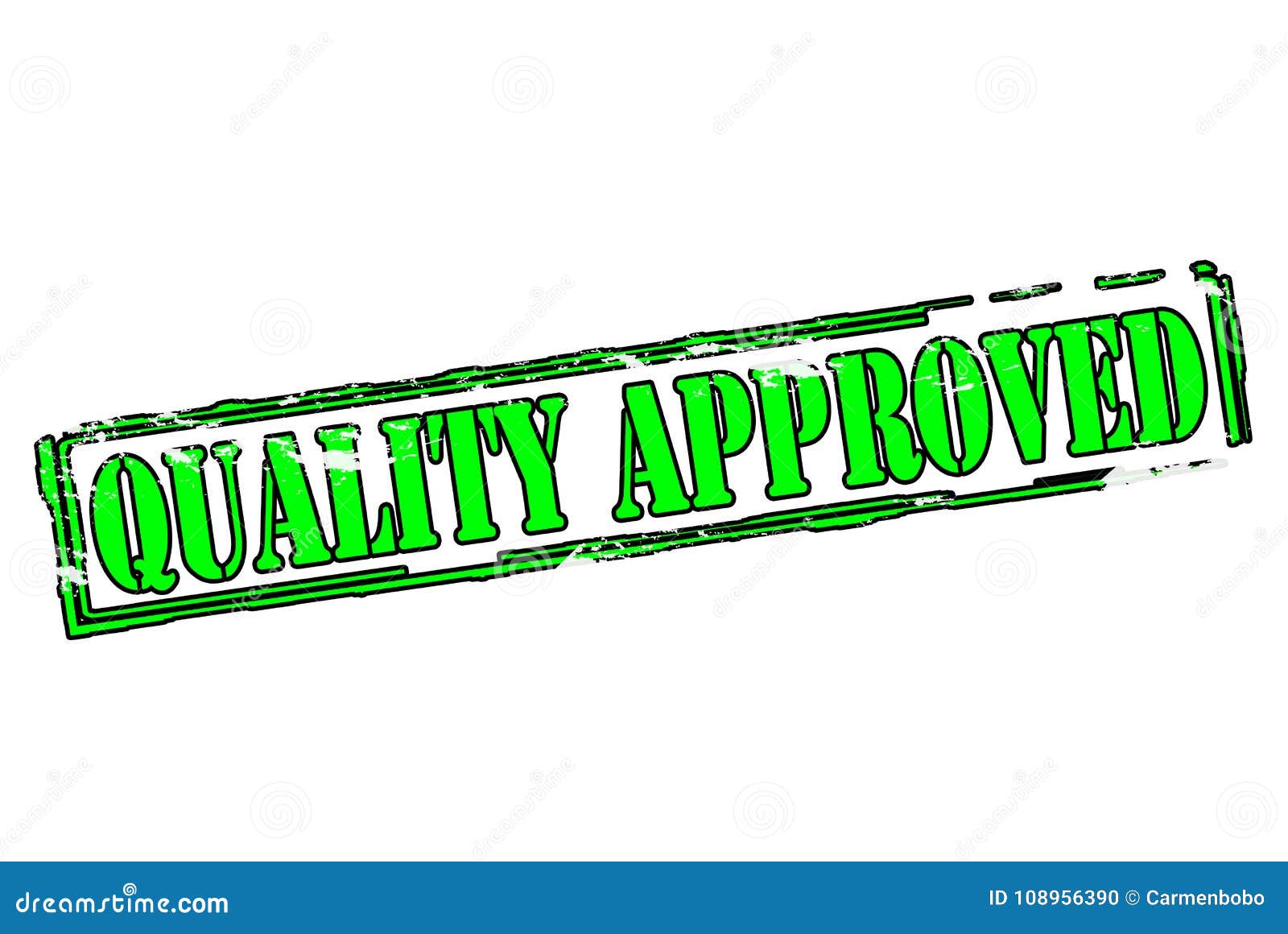 Quality approved stock illustration. Illustration of concept - 108956390